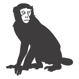 Monkey Still Animal PNG & SVG Design For T-Shirts