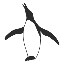 Pinguin Wassertier Silhouette PNG- Und SVG-Design Für T-Shirts