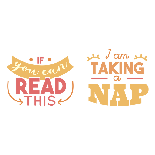 Taking a nap lettering - Transparent PNG & SVG vector file