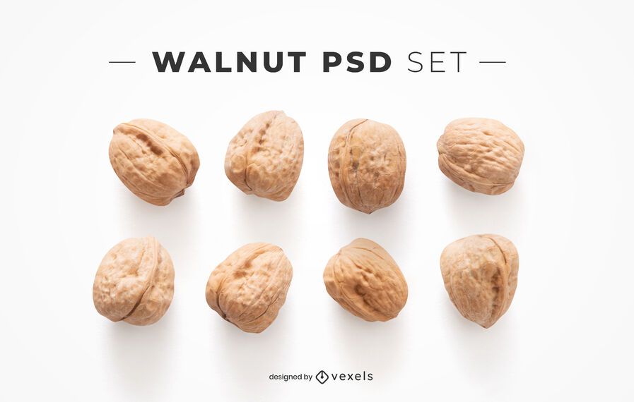 Walnut Psd Elements For Mockups - PSD Mockup Download