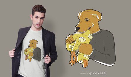 Bad Dog T-shirt Design Vector Download