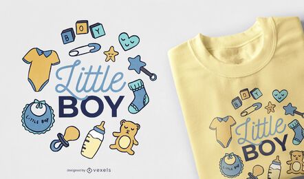 Little Boy T-shirt Design Vector Download