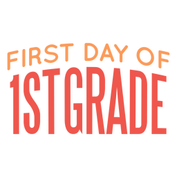 1st Grade Lettering Design PNG & SVG Design For T-Shirts