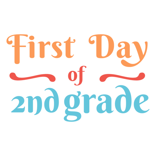 2nd grade school design - Transparent PNG & SVG vector file