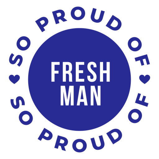 Freshman year circle design lettering - Transparent PNG & SVG vector file