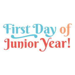 Junior Year Lettering PNG & SVG Design For T-Shirts