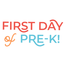 Pre K First Day Lettering PNG & SVG Design For T-Shirts