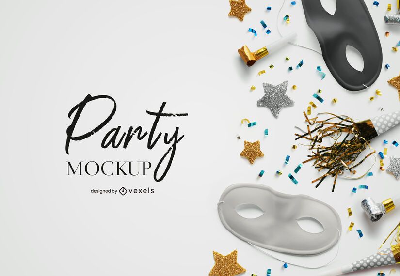 Party Mockup Composition Psd - PSD Mockup Download