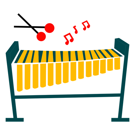 Xylophone instrument illustration - Transparent PNG & SVG vector file