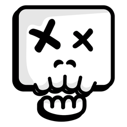 Dead Skull Illustration Logo PNG & SVG Design For T-Shirts