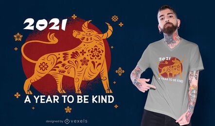 Year To Be Kind T-shirt Design Vector Download