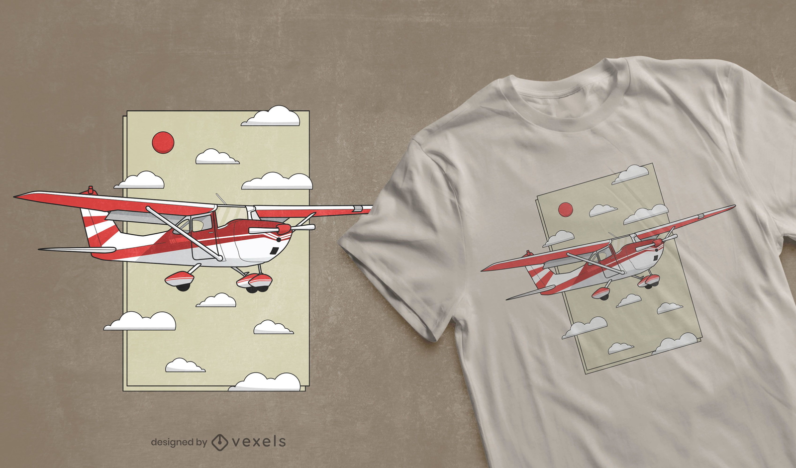 REQUEST Model Airplane T-shirt Design Vector Download