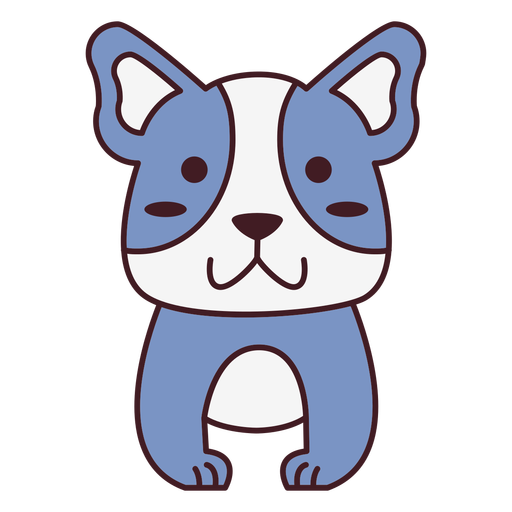 Plano lindo perro azul - Descargar PNG/SVG transparente