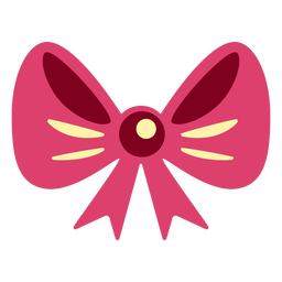 Cute Pink Ribbon Flat PNG & SVG Design For T-Shirts