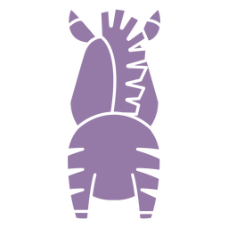 Cute Zebra Back Cut Out PNG & SVG Design For T-Shirts