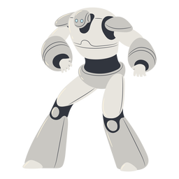 Brawny Cyborg Character PNG & SVG Design For T-Shirts