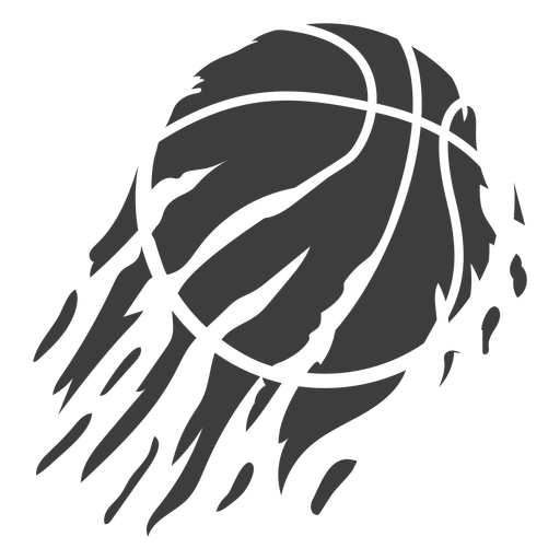 Flaming basketball cut out - Transparent PNG & SVG vector file