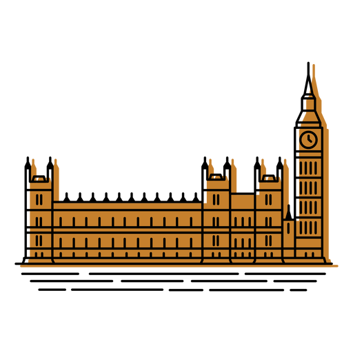 Uk parliament color stroke - Transparent PNG & SVG vector file