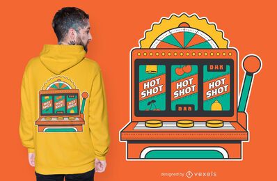 Slot Machines T-shirt Design Vector Download