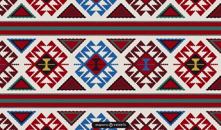Armenian Carpet Pattern Design Vector Download