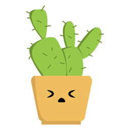 Sad Cactus Flat PNG & SVG Design For T-Shirts