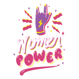 Design PNG E SVG De Citação De Poder Feminino Para Camisetas