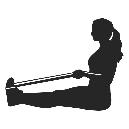 Woman stretching silhouette - Transparent PNG & SVG vector file