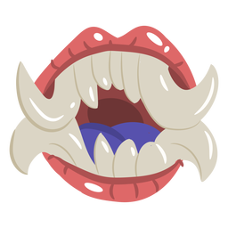 Scary Monster Mouth Cartoon Transparent PNG & SVG Vector