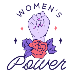 Women's Power Lettering PNG & SVG Design For T-Shirts