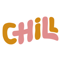 Chill out cursive lettering - Transparent PNG & SVG vector file
