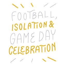 Isolation And Celebration Lettering PNG & SVG Design For T-Shirts