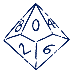 RPG Game Dice Stroke PNG & SVG Design For T-Shirts