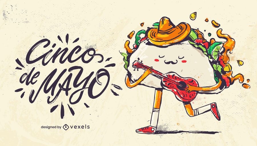 Cinco De Mayo Taco Illustration - Vector Download