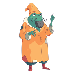 Wizard Magic Frog Character PNG & SVG Design For T-Shirts