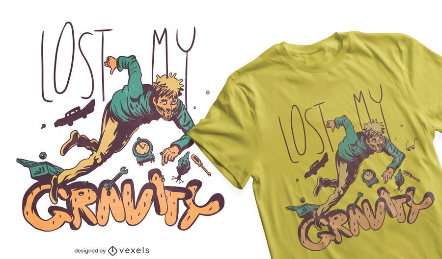 Gravity T-shirt Design - Vector Download
