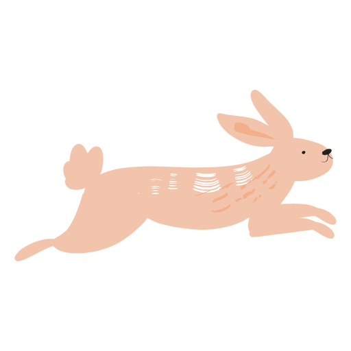 Jumping rabbit flat - Transparent PNG & SVG vector file