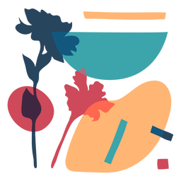 Nature Abstract Colorful Composition PNG & SVG Design For T-Shirts