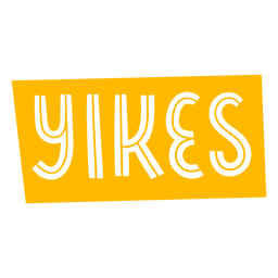 Yikes Text Badge PNG & SVG Design For T-Shirts