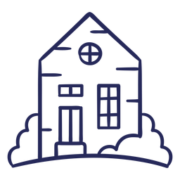 House Front-view Building PNG & SVG Design For T-Shirts