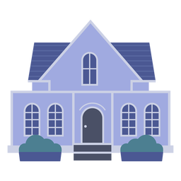 Classic Blue House Icon PNG & SVG Design For T-Shirts