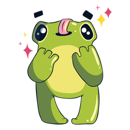 Dumme Froschillustration PNG- Und SVG-Design Für T-Shirts