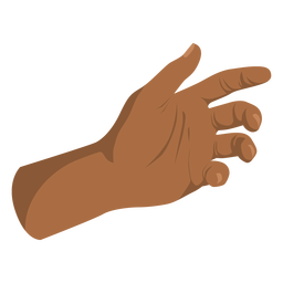 Open Hand Semi Flat Sign PNG & SVG Design For T-Shirts