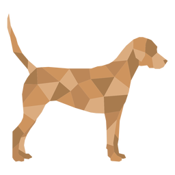 Dog Side-view Polygonal PNG & SVG Design For T-Shirts