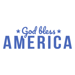 God Bless America Text Badge PNG & SVG Design For T-Shirts