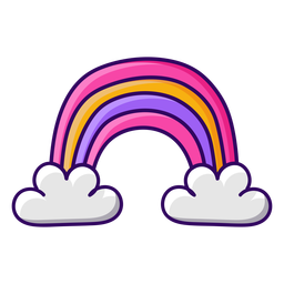 Color Stroke Simple Rainbow PNG & SVG Design For T-Shirts