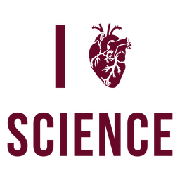 I Heart Science Cut-out Quote PNG & SVG Design For T-Shirts