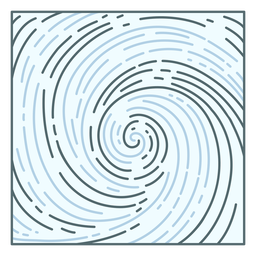 Wind Spiral Nature Tile PNG & SVG Design For T-Shirts