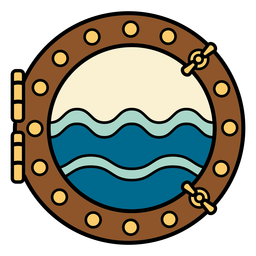 Ship Window Ocean View PNG & SVG Design For T-Shirts