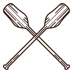 Double Oars Boat PNG & SVG Design For T-Shirts
