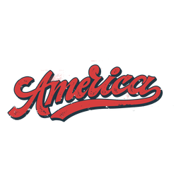 America Label Lettering PNG & SVG Design For T-Shirts